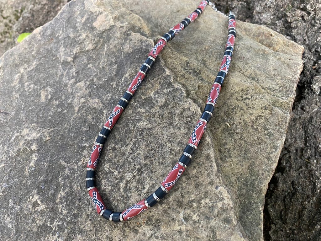 Confederate Flag Bead Necklace - Rebel Nation