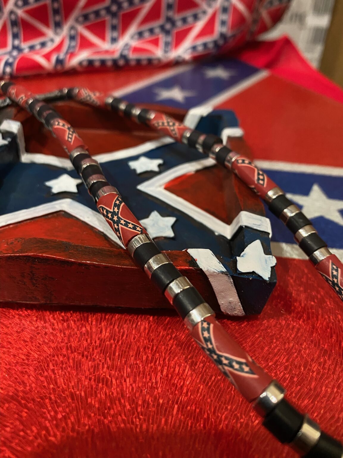 Confederate Flag Bead Necklace - Rebel Nation