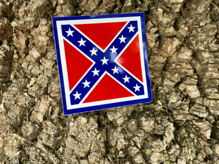 Square Confederate Battle Flag Sticker - Rebel Nation