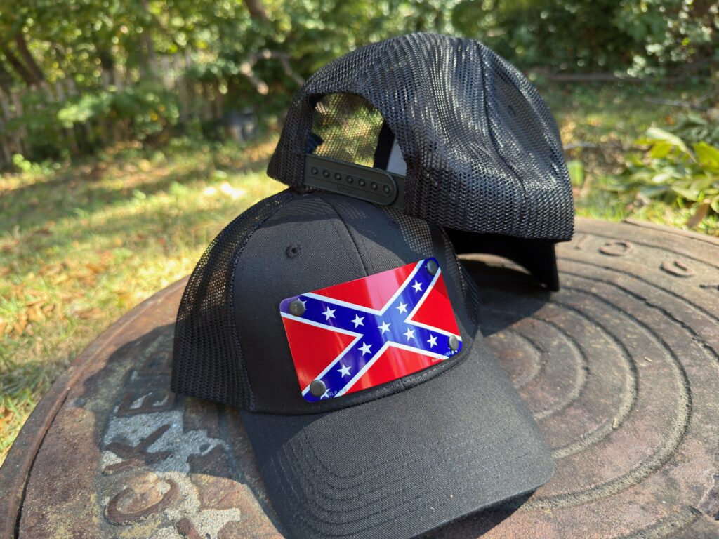 Confederate Flag License Plate Snapback Hat - Rebel Nation